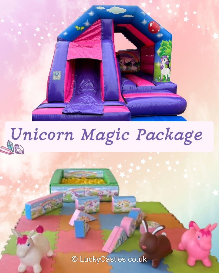 Unicorn Magic Package - Bouncy Castle, Inflatables & Soft Play Hire in ...